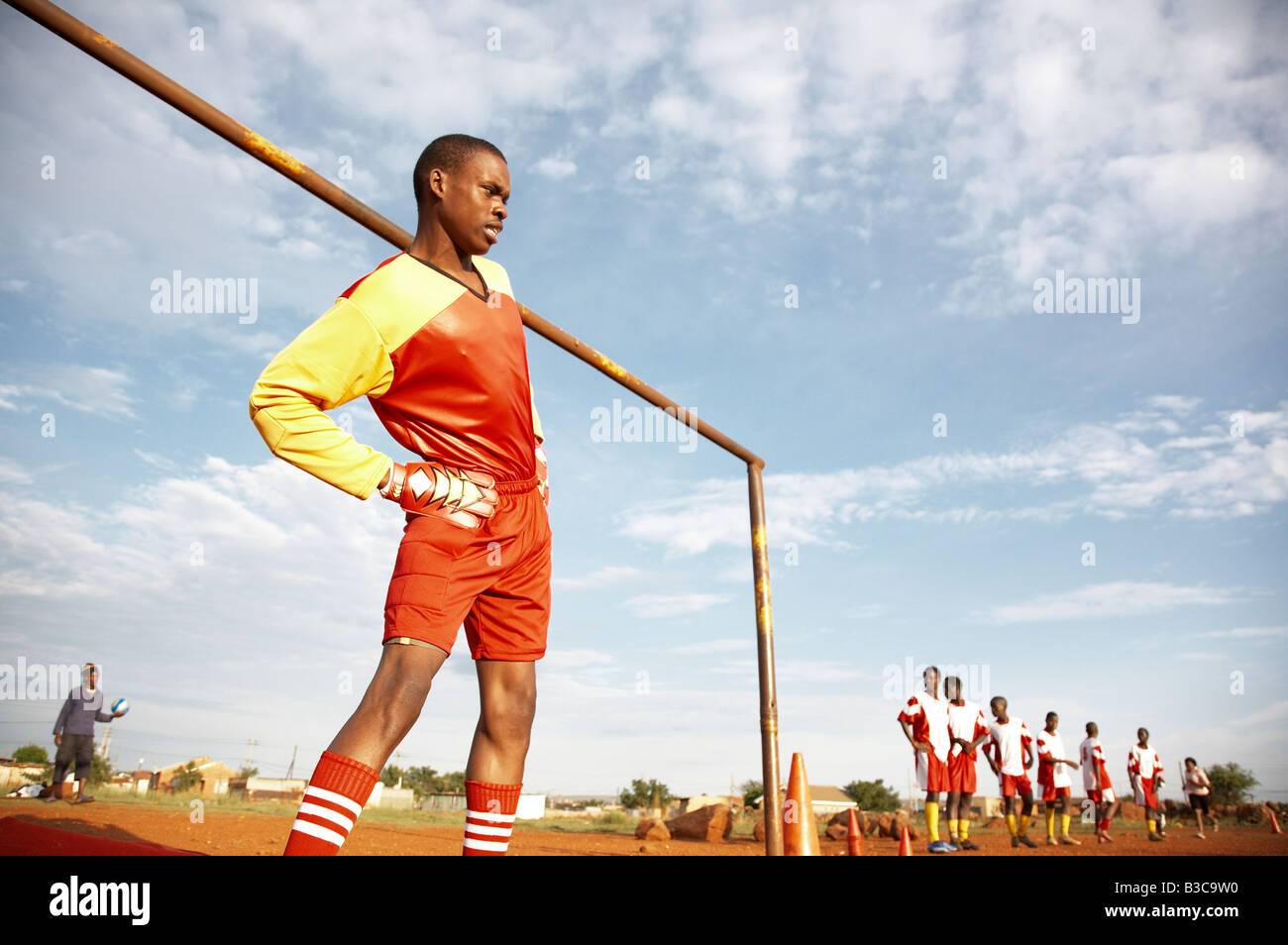 african team on soccer field Stock Photo - Alamy