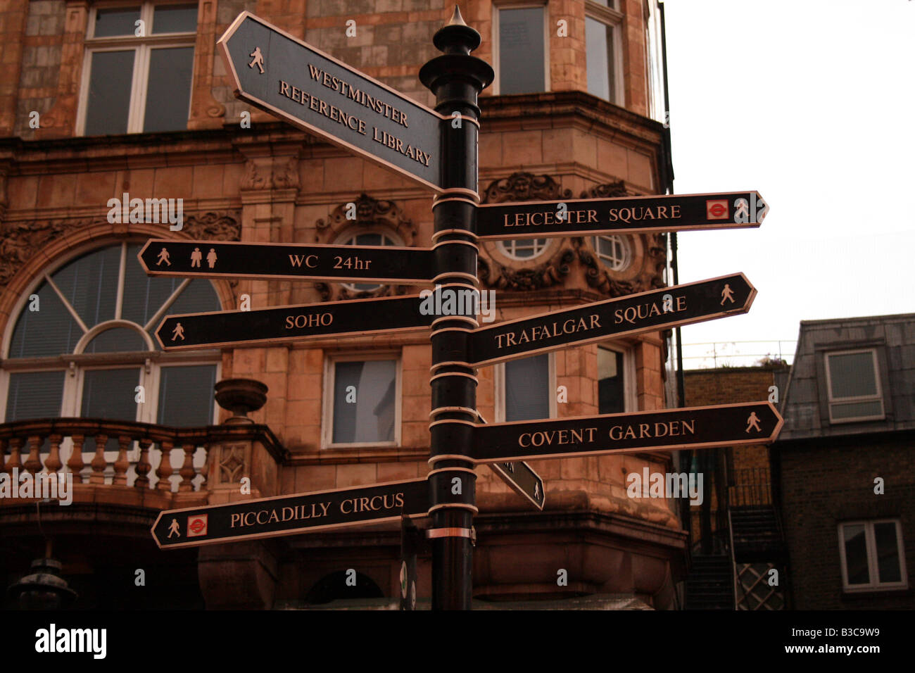 London street signs Stock Photo - Alamy
