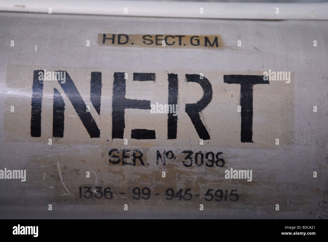 Aircraft signage Inert Stock Photo - Alamy