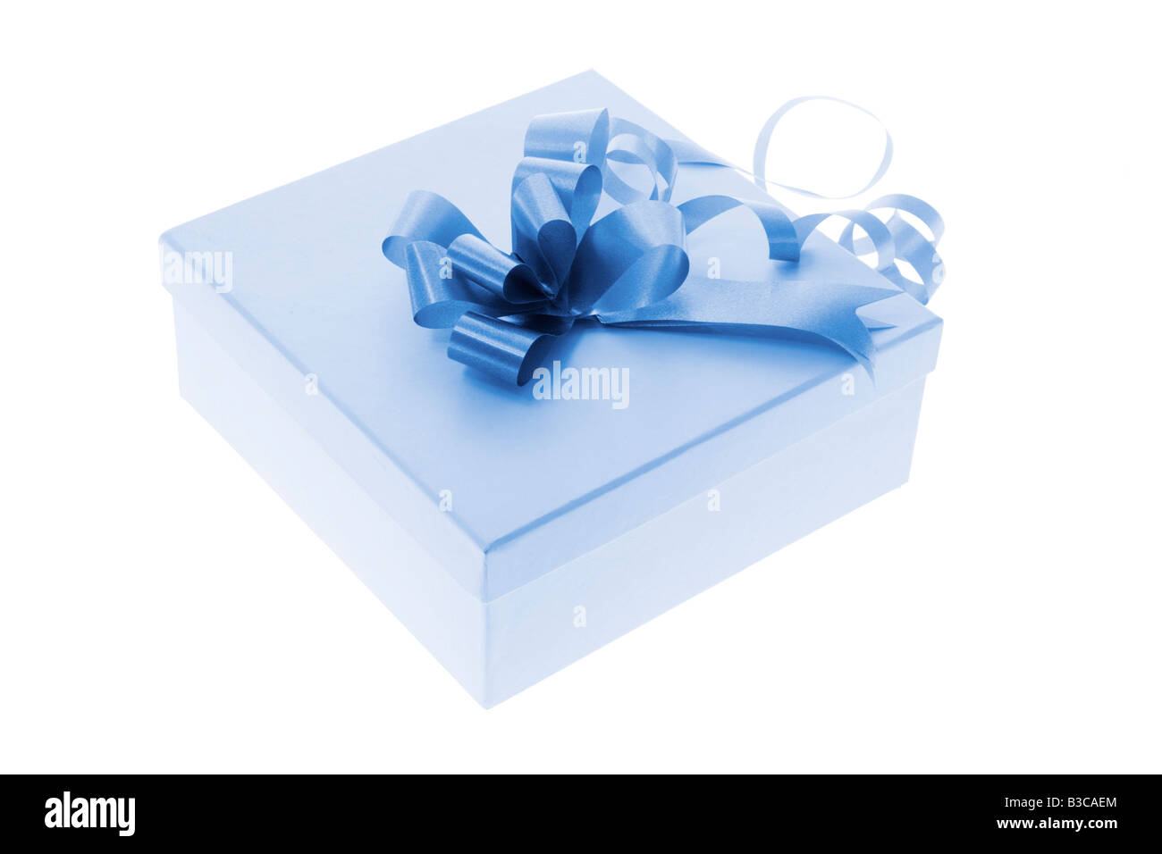 Gift Box with Ribbon Stock Photo - Alamy