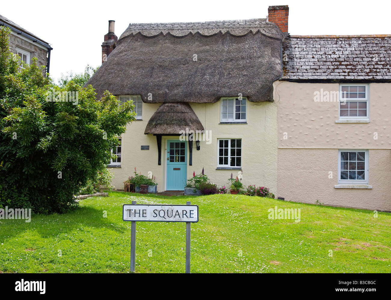 the village square at tregony in cornwall,england,uk Stock Photo - Alamy