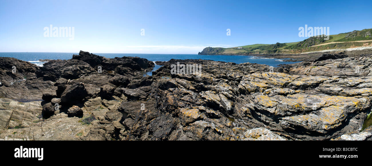 view from the south west devon coast path prawle point the south hams ...