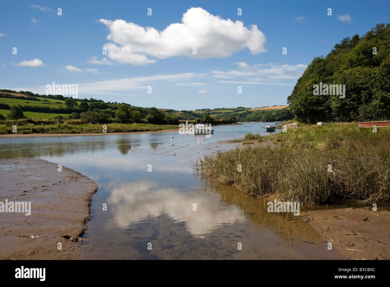 estuary of the river avon aveton gifford south hams devon england uk ...