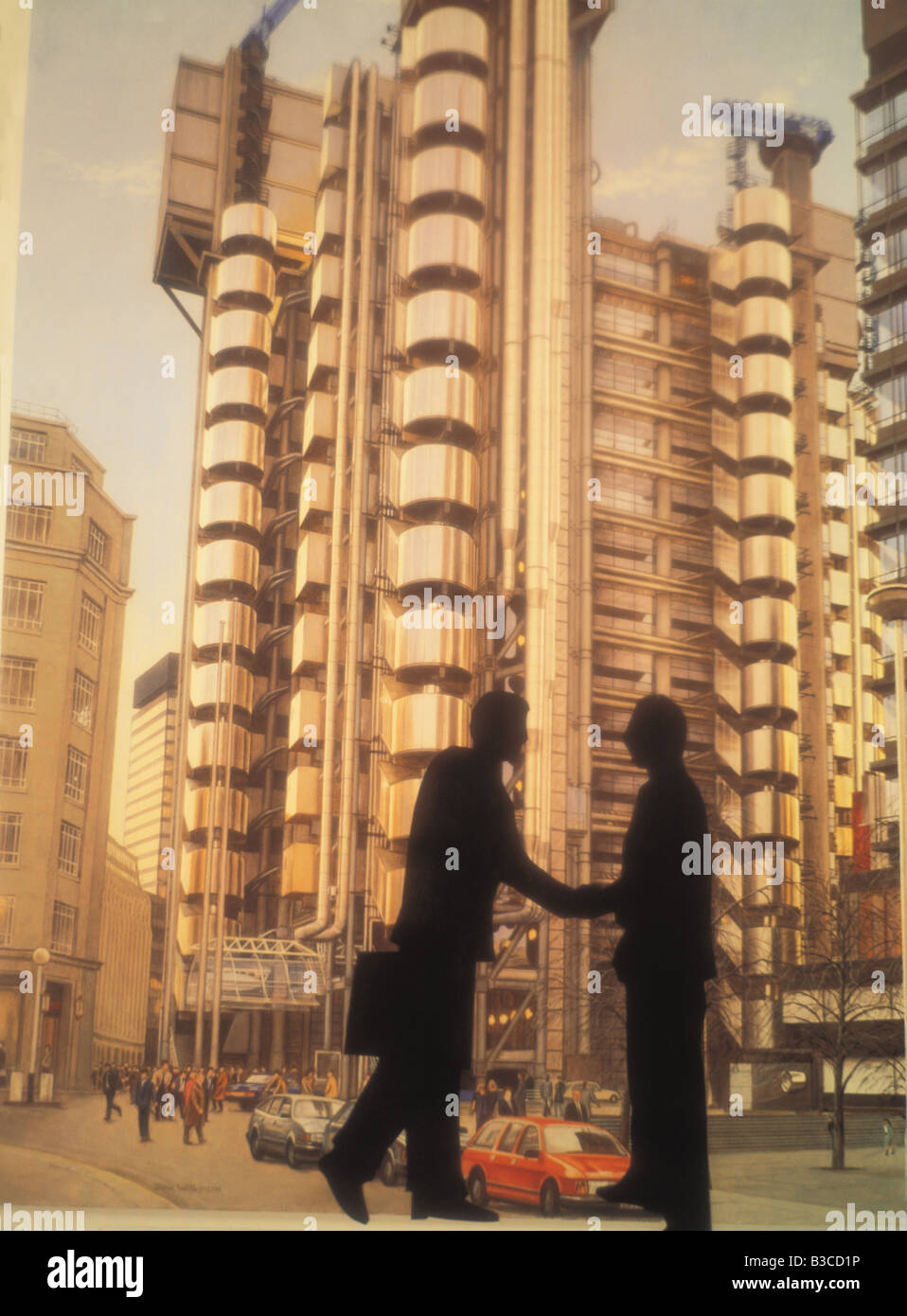 Handshake painting hi-res stock photography and images - Alamy