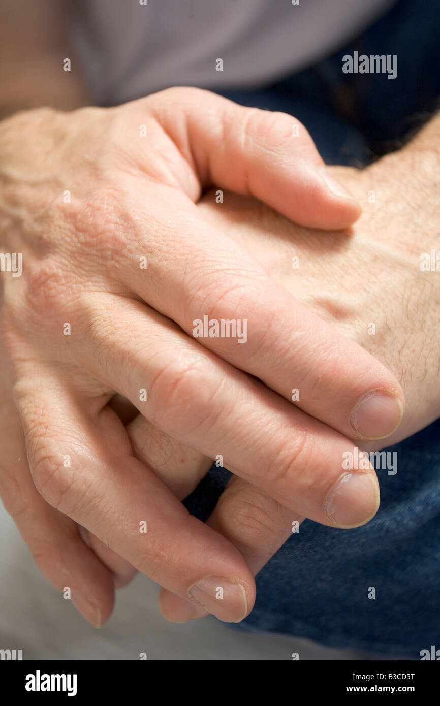 Human Hands On Knee Stock Photos & Human Hands On Knee Stock Images - Alamy