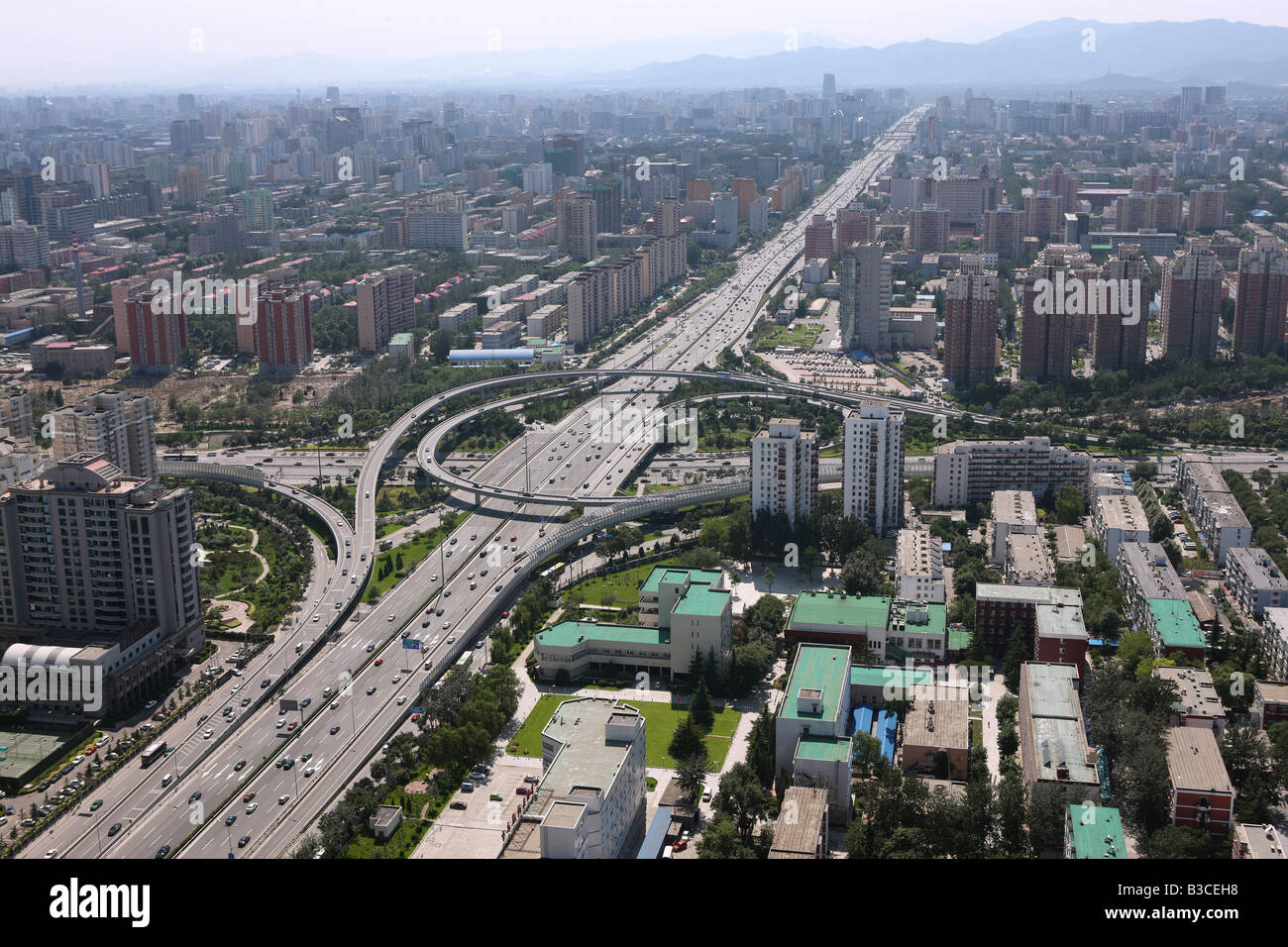 Beijing traffic elevated highway china hi-res stock photography and ...