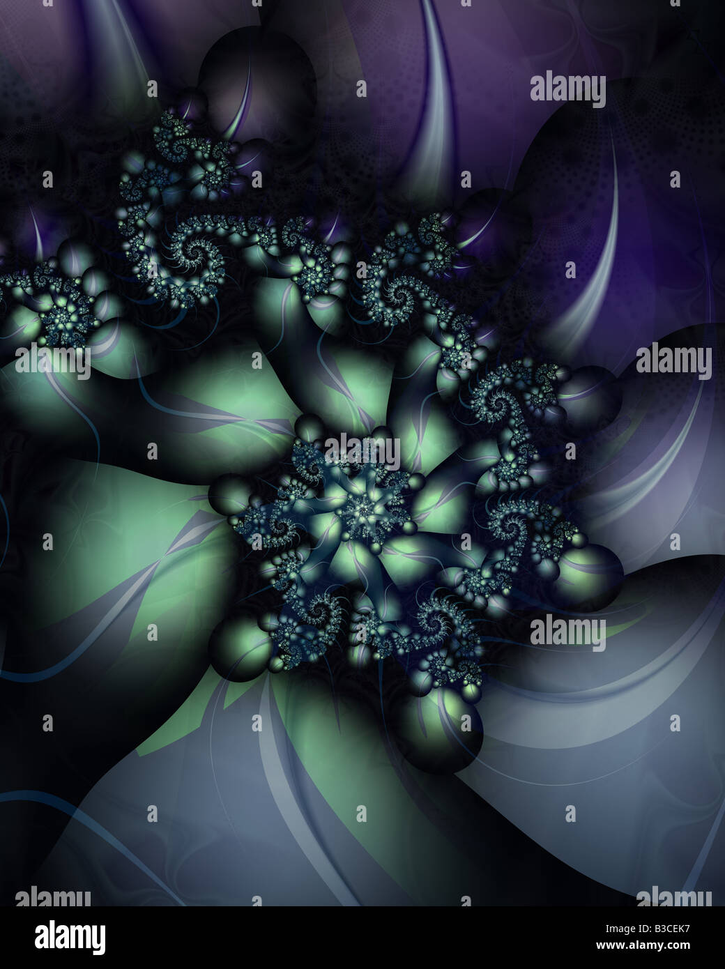 Purple mandelbrot fractal hi-res stock photography and images - Alamy