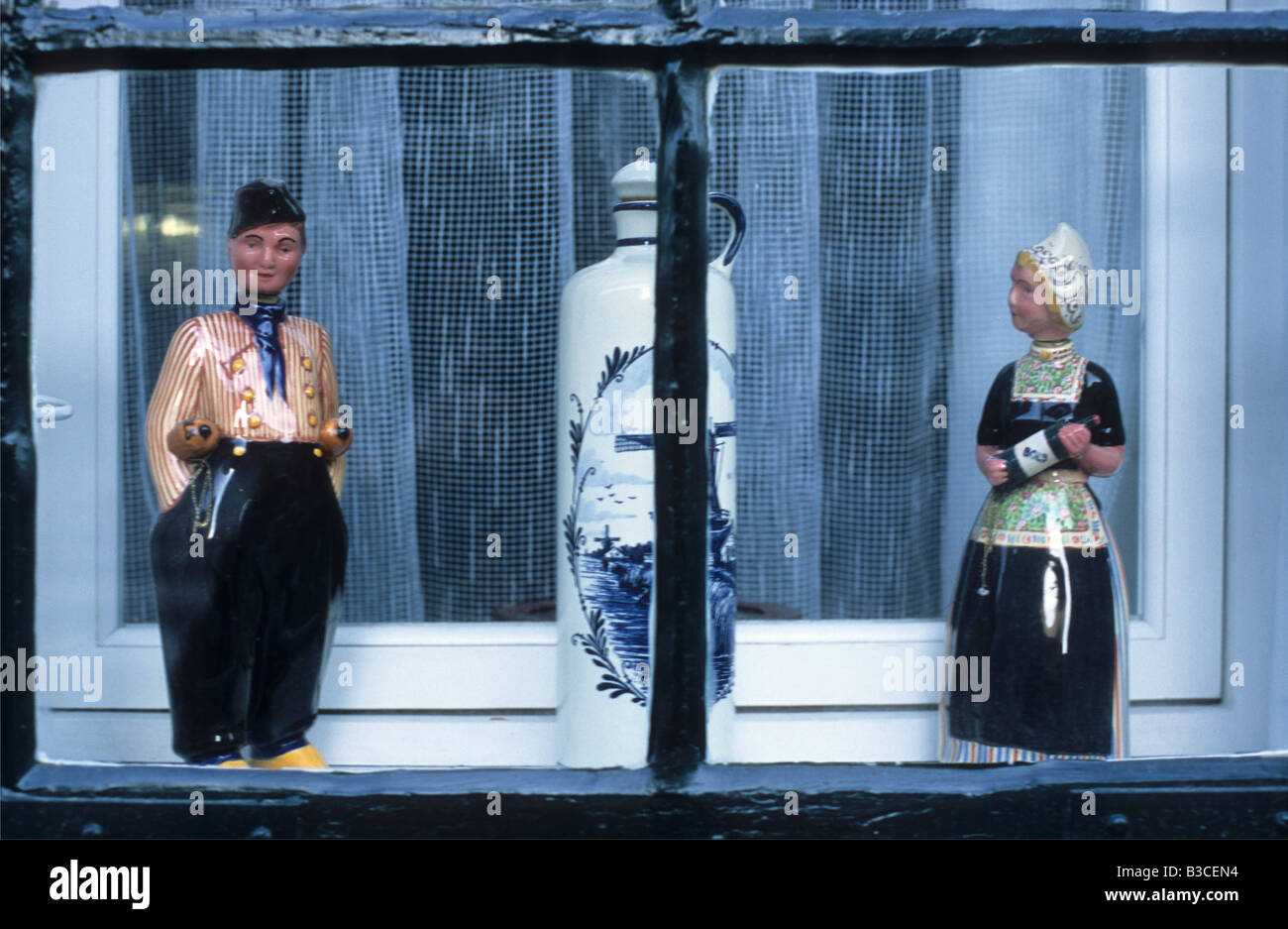 Figurines in a window, Copenhagen, Denmark Stock Photo - Alamy