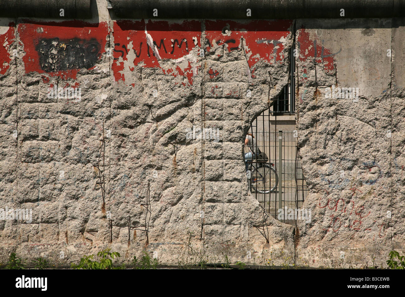 Part of the Berlin Wall in the Topography of Terror Exhibition in ...
