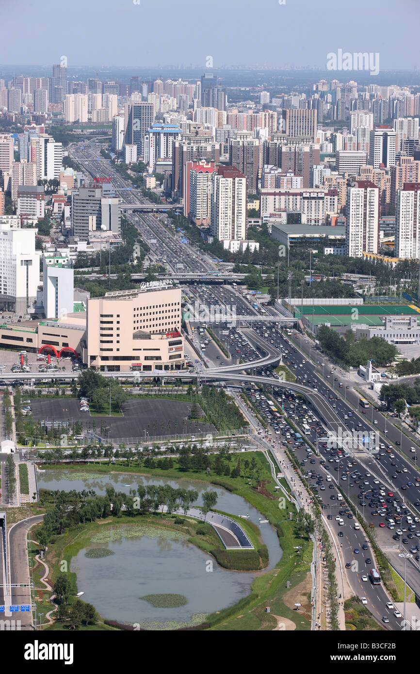 Beijing traffic elevated highway china hi-res stock photography and ...