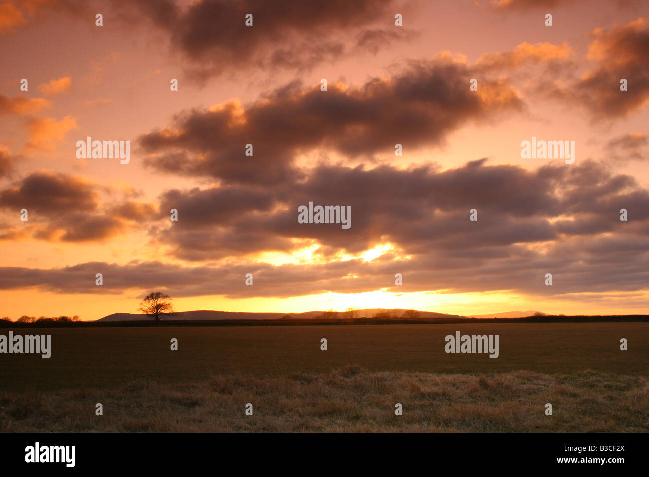 Cloudy skies at sunset, Southeast England Stock Photo - Alamy