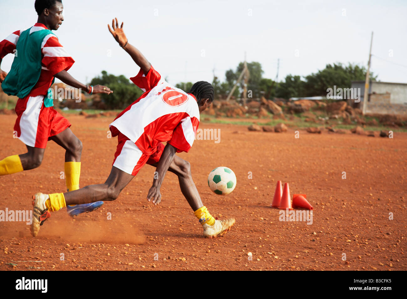 african team on soccer field Stock Photo - Alamy