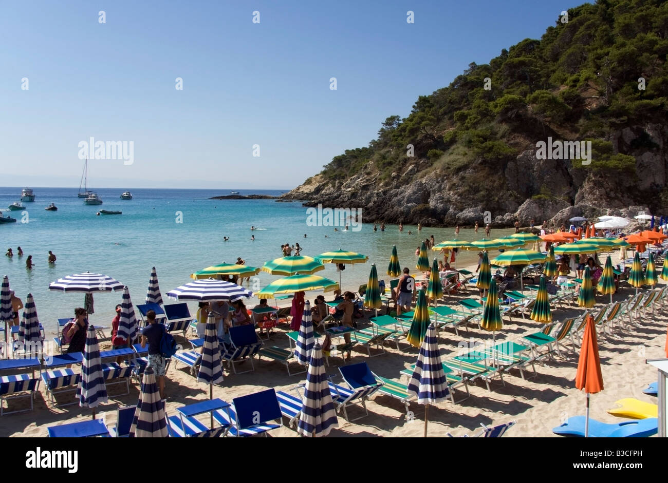 Cala delle arene Island of San Domino Tremiti Gargano Foggia Apulia ...