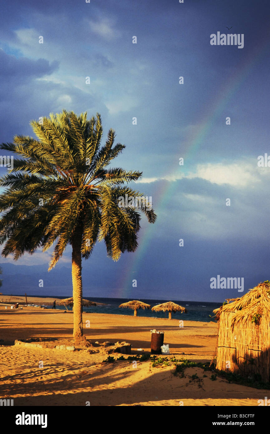 An amazing rainbow over the Red Sea, Egypt Stock Photo - Alamy