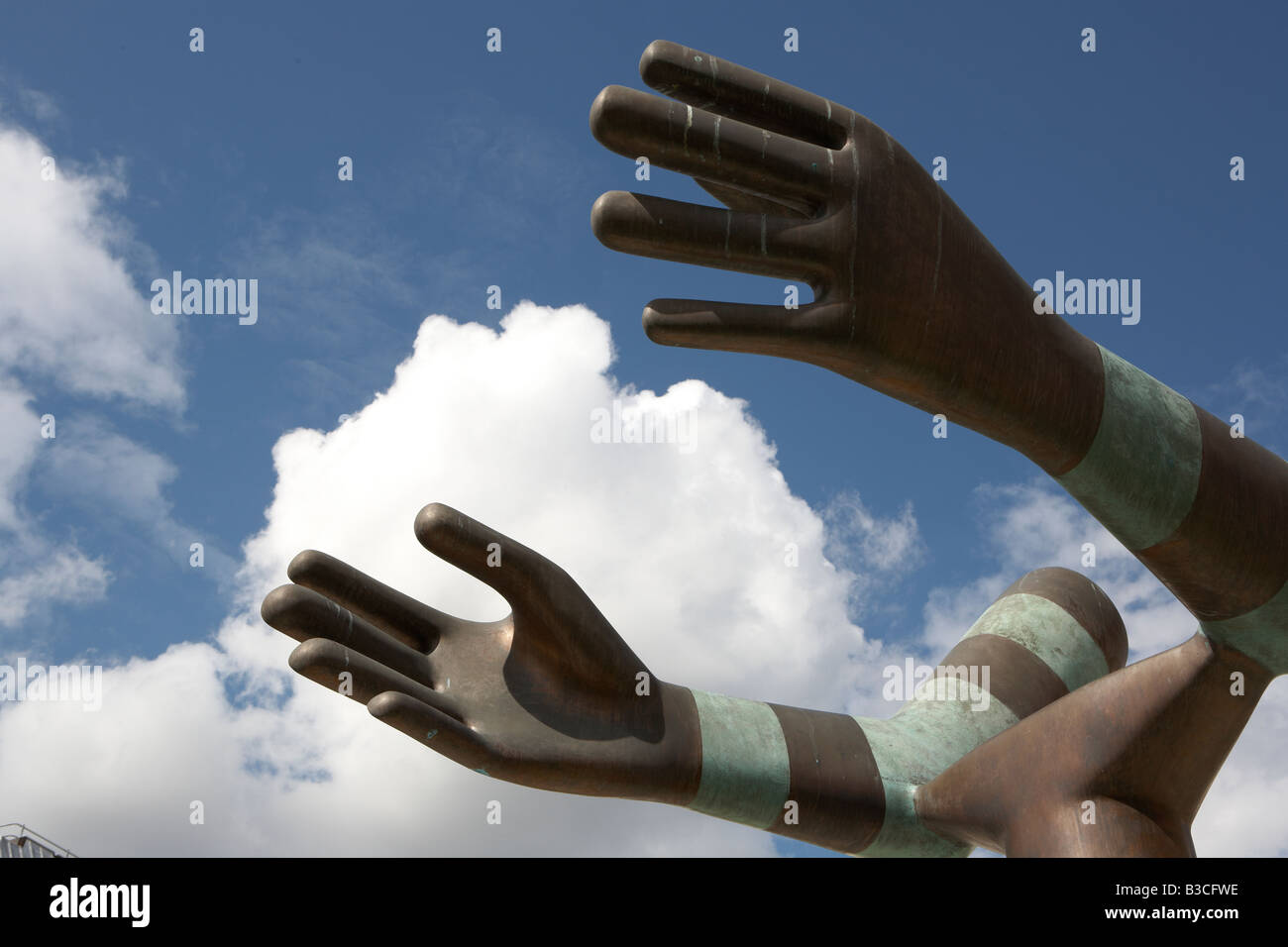 Big hands in the sky Stock Photo - Alamy