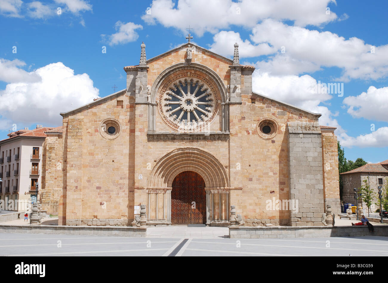 San Pedro church. Avila. Castile Leon. Spain Stock Photo - Alamy