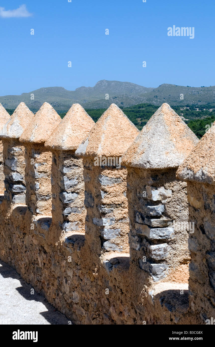 Roof top turrets Majorca Spain Stock Photo - Alamy