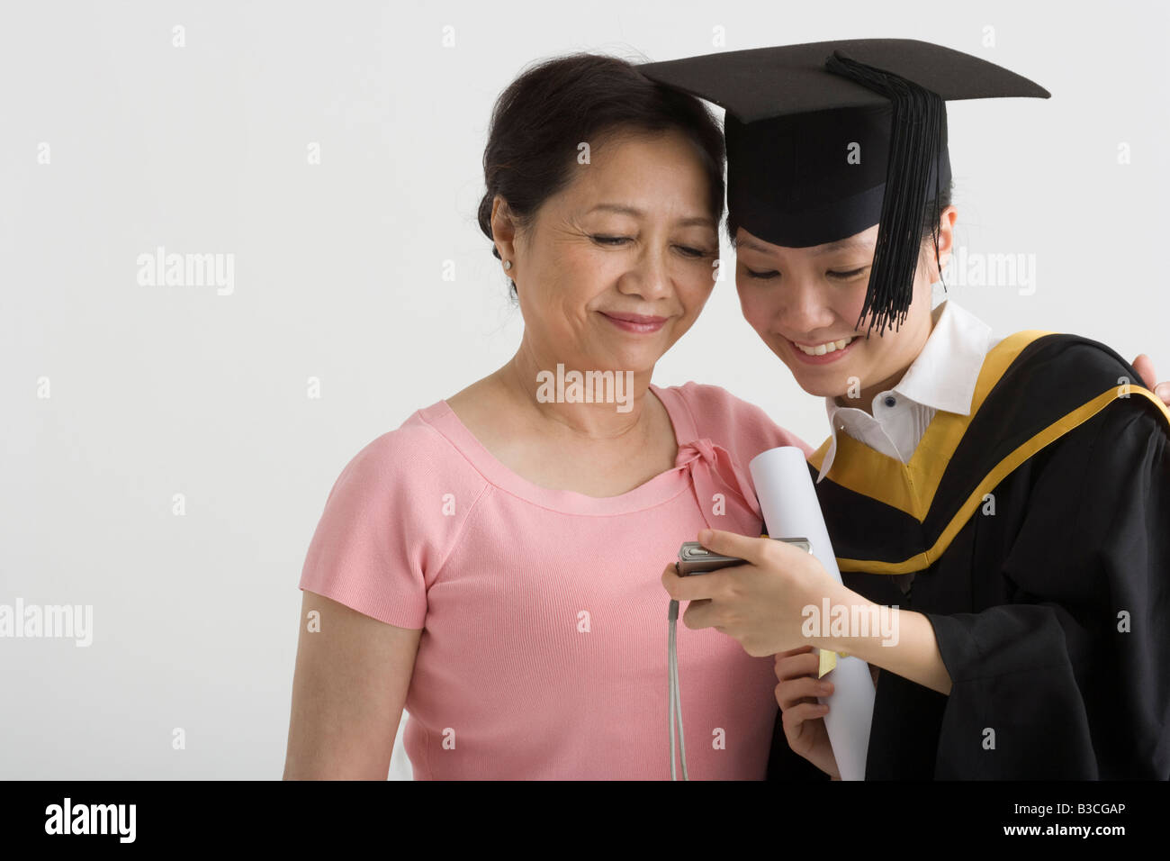 Watching daughter graduate hi-res stock photography and images - Alamy