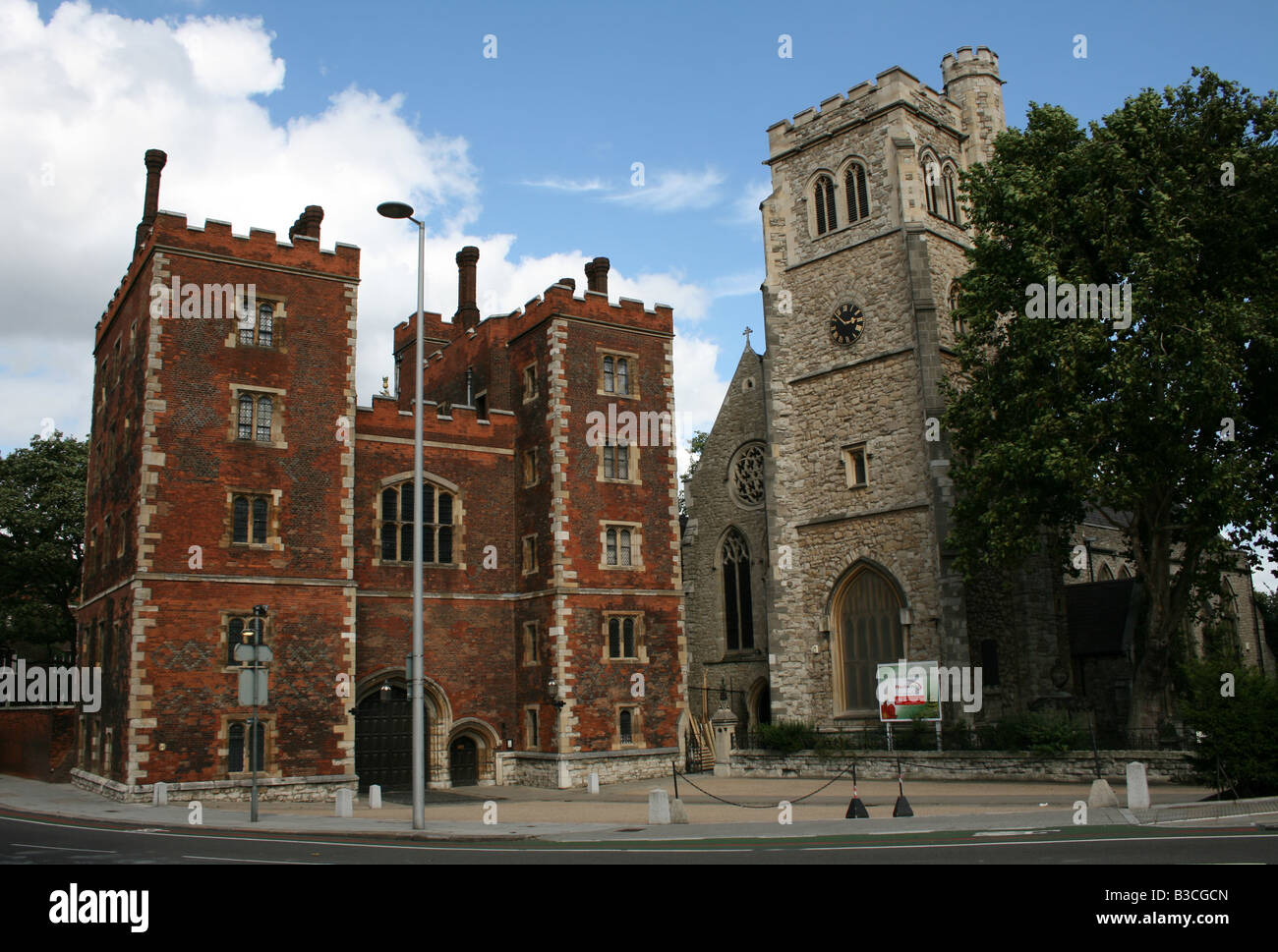 exterior view of Lambeth Palace London August 2008 Stock Photo - Alamy