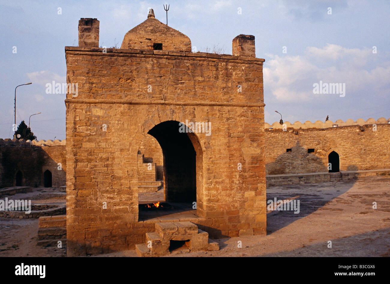 Azerbaijan, Absheron Peninsula, Surakhani, nr. Baku. Restored by ...