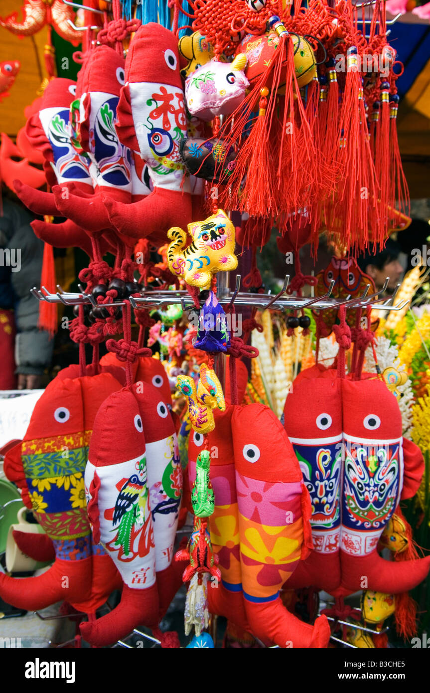 China, Beijing. Chinese New Year Spring Festival - Fish decoration for ...