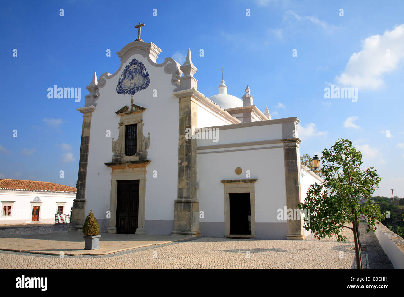 church Sao Lourenco de Matos bei Almancil Algarve Portugal Stock Photo ...