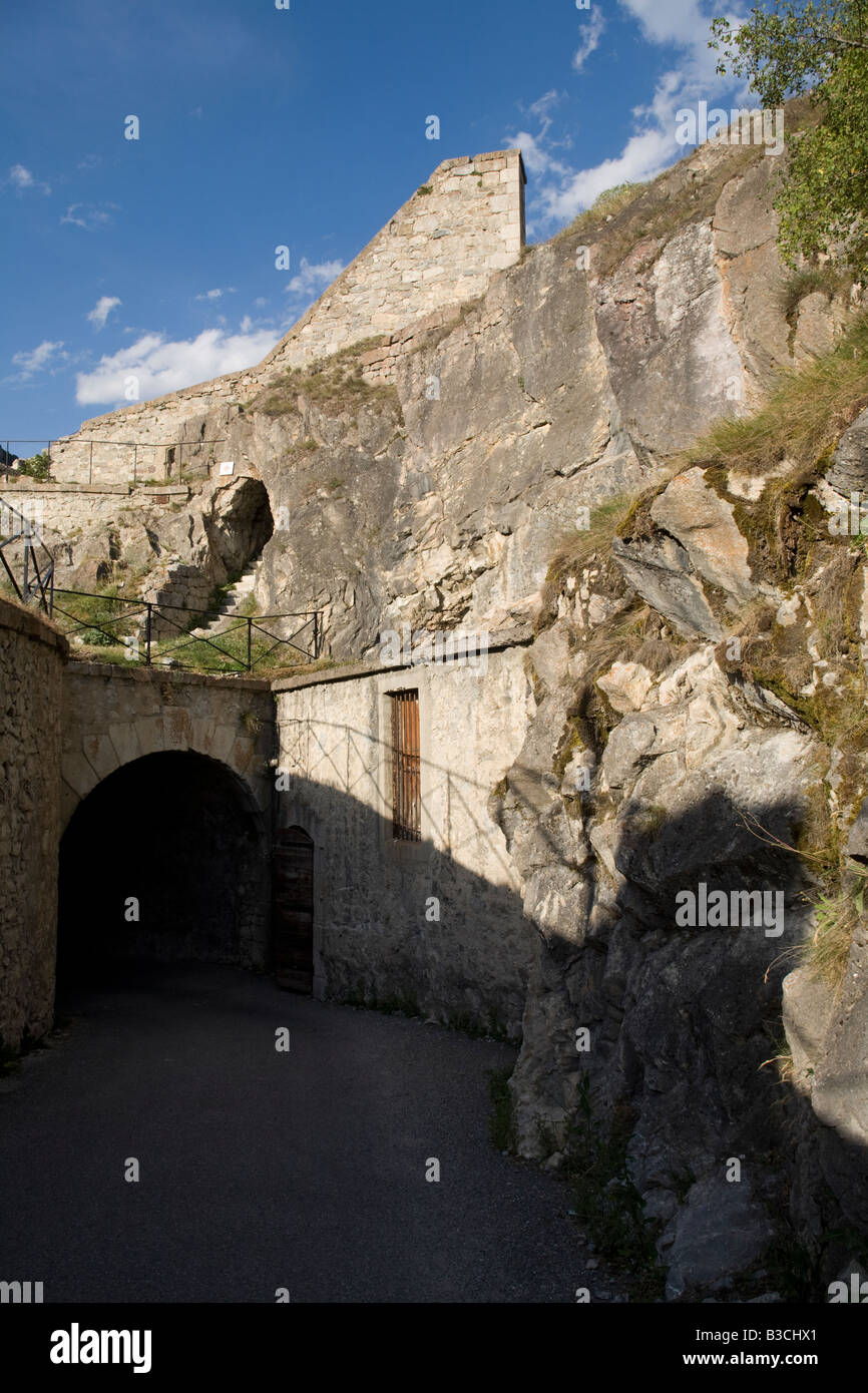 Vauban fortress castle in Briancon, Hautes Alpes, France. Town wall ...