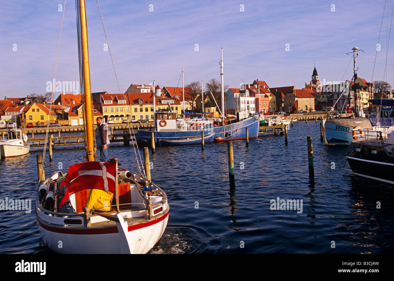 Denmark, Faaborg. The harbour & town. Faaborg is first mentioned in a ...