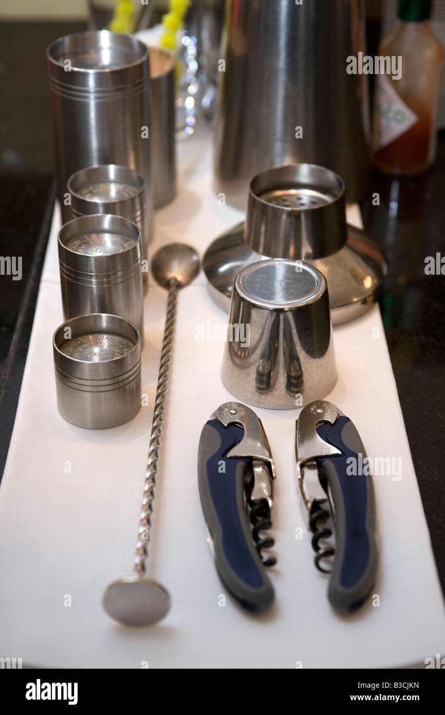 Cocktail Bar Implements Stock Photo - Alamy
