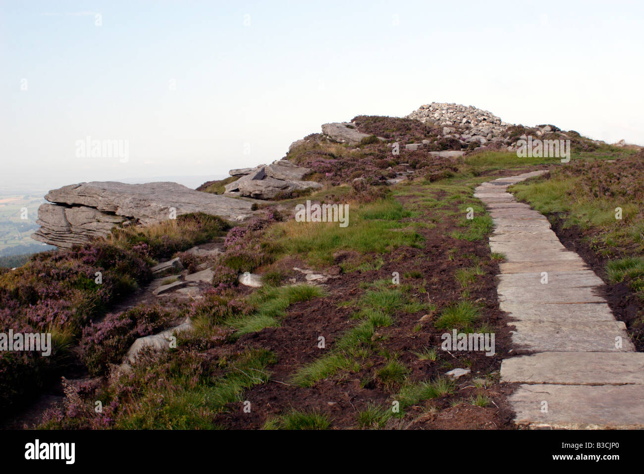 Pathway along Simonside Ridge Walk, Northumberland, UK Stock Photo - Alamy
