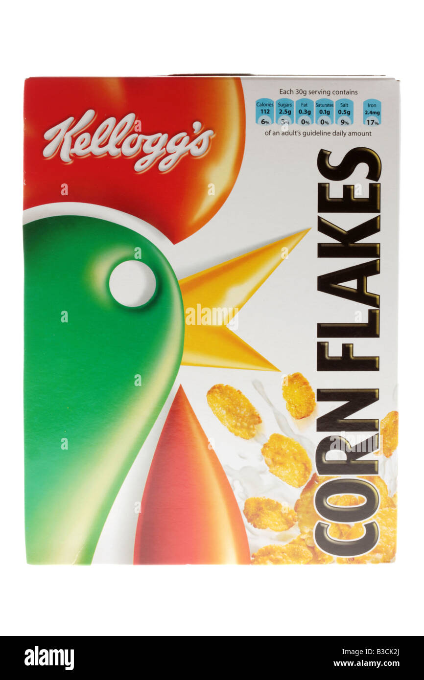 Kelloggs cornflakes box hi-res stock photography and images - Alamy