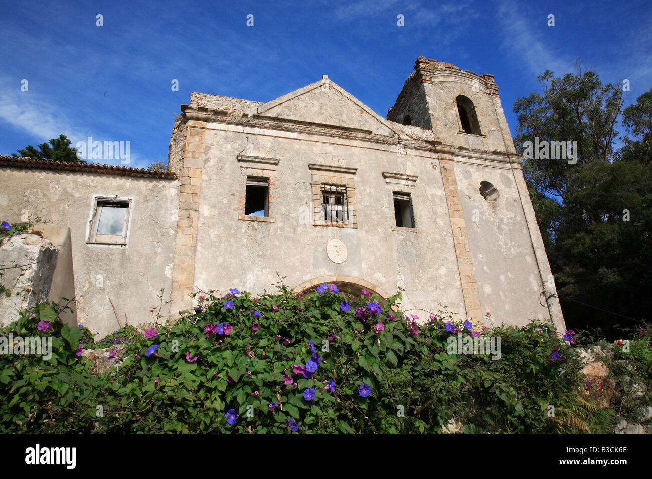 ruins of the monastery Convent of Monchique Algarve Portugal Stock ...