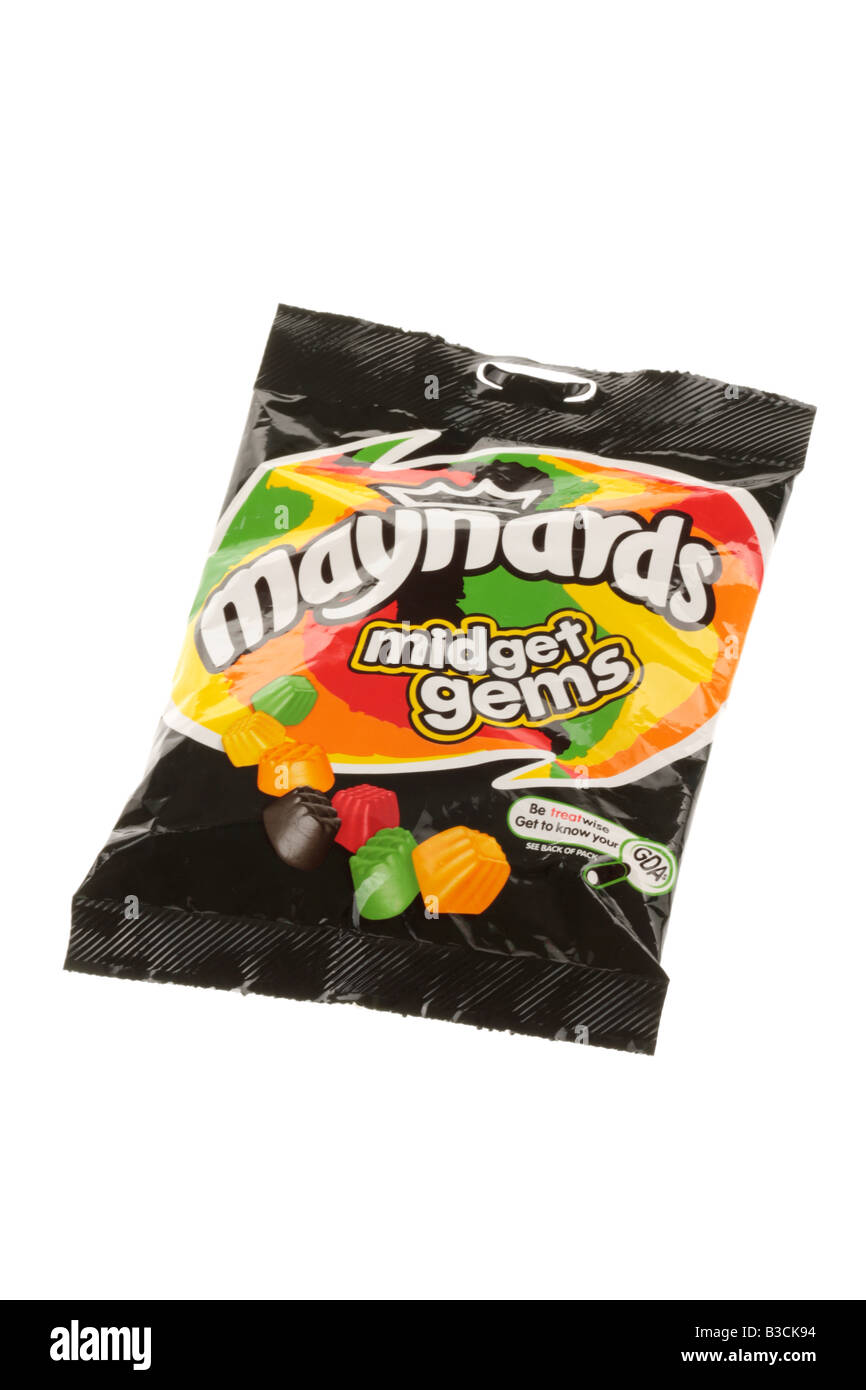 Packet of Midget Gems Sweets Stock Photo - Alamy
