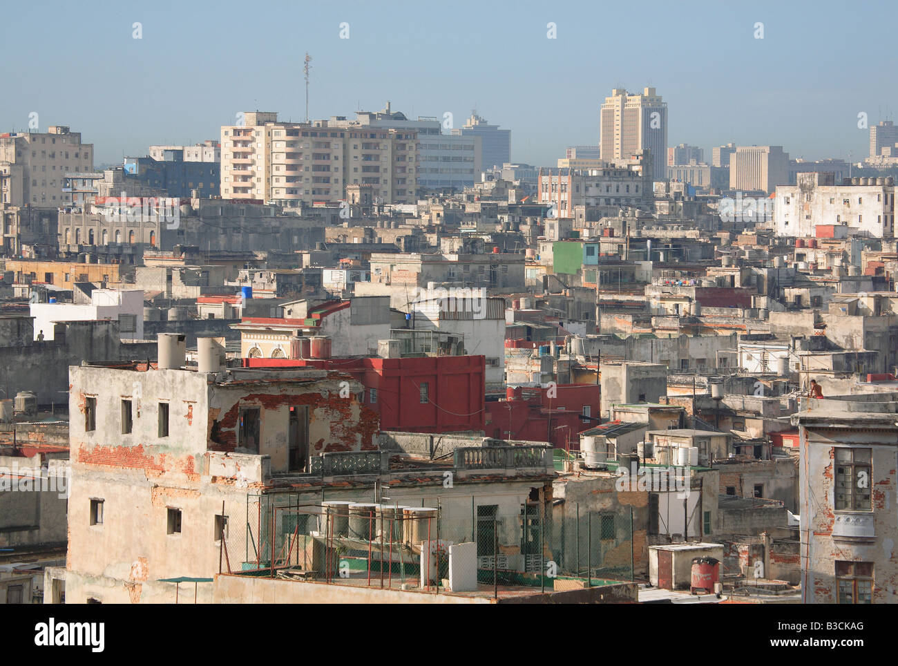 overview of the old city of Havana Cuba Stock Photo - Alamy