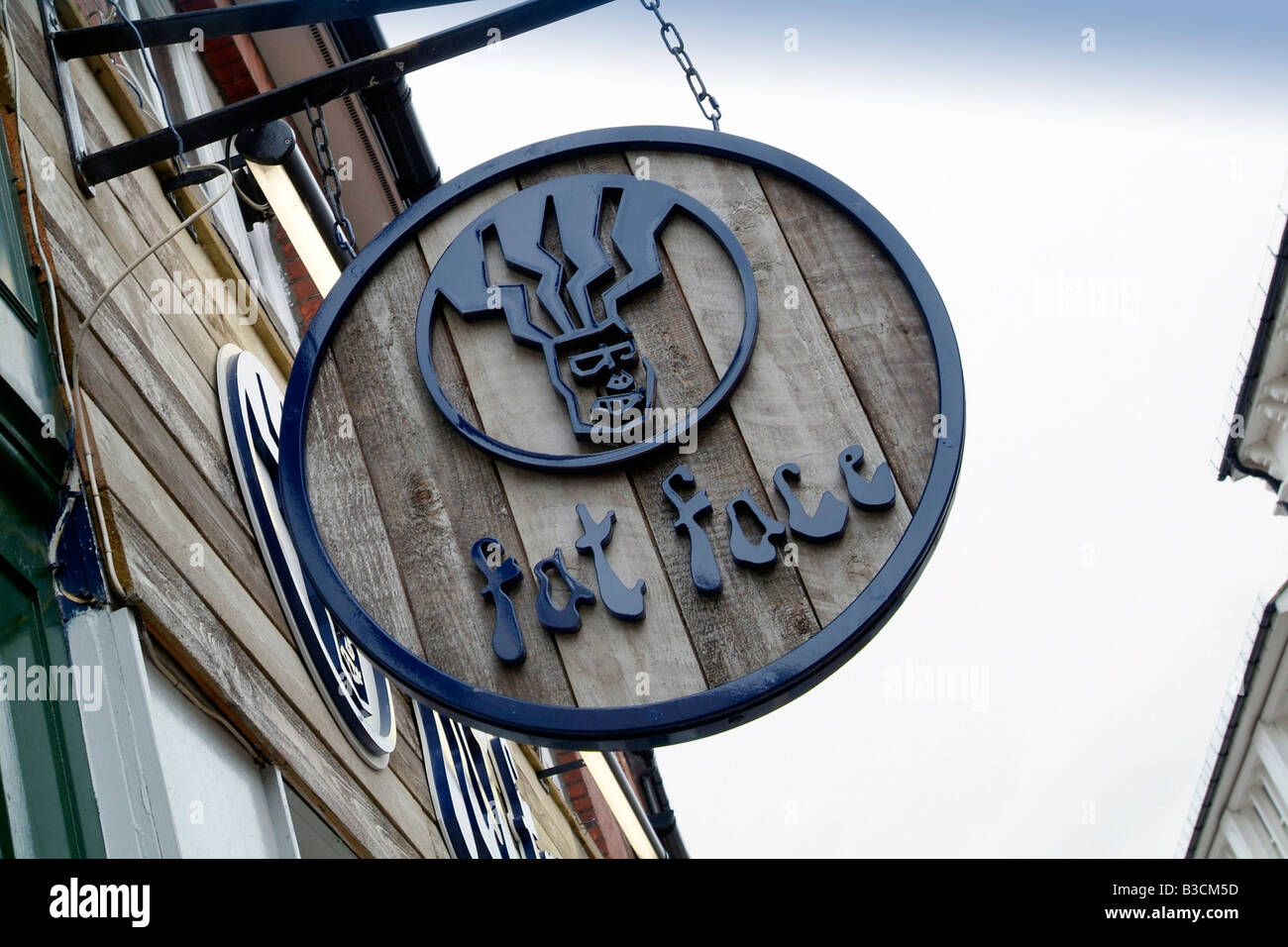 Fat Face high street retail store sign Stock Photo - Alamy