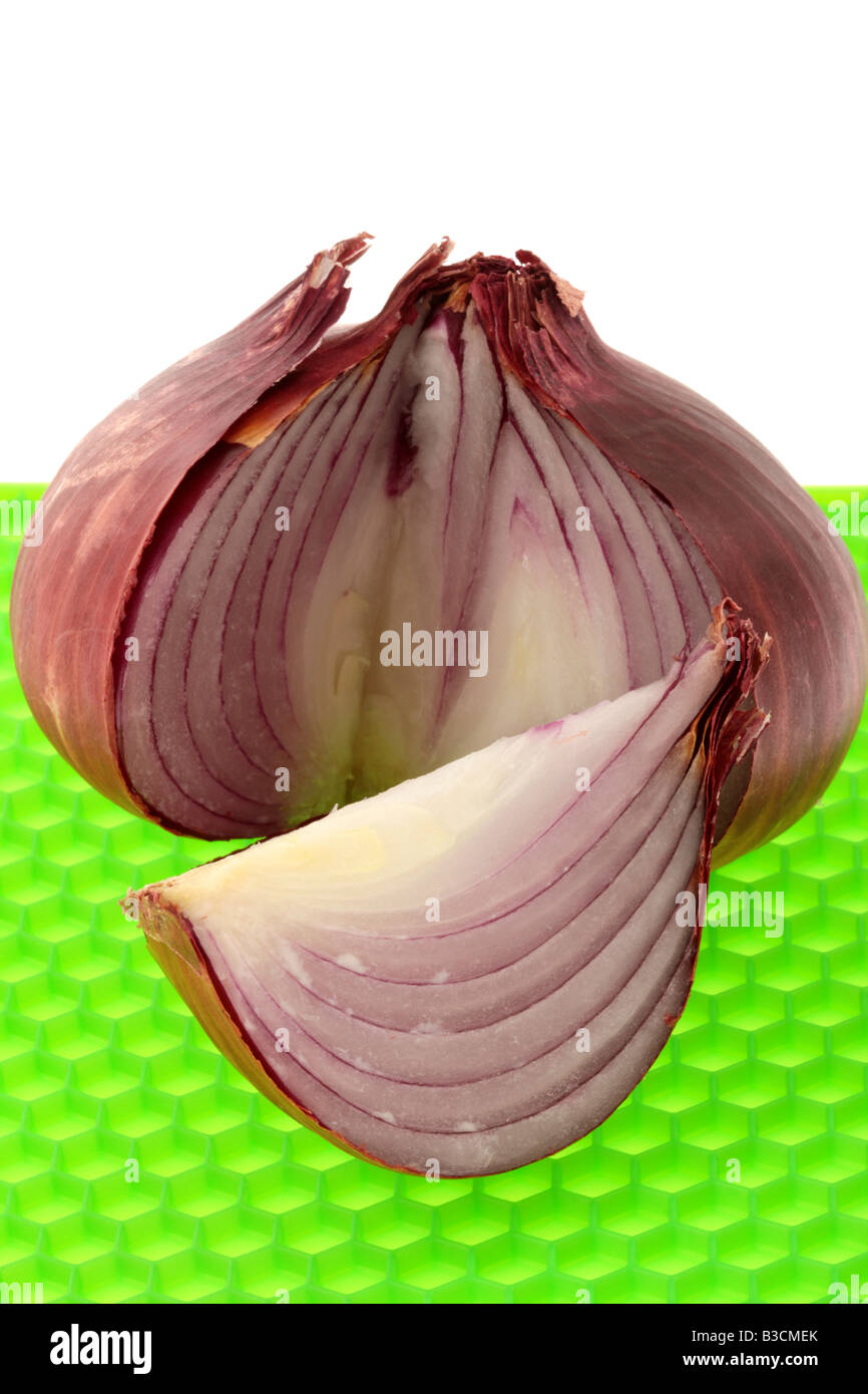 Fresh Raw Uncooked Single Whole Sweet Red Onion With No People Against ...