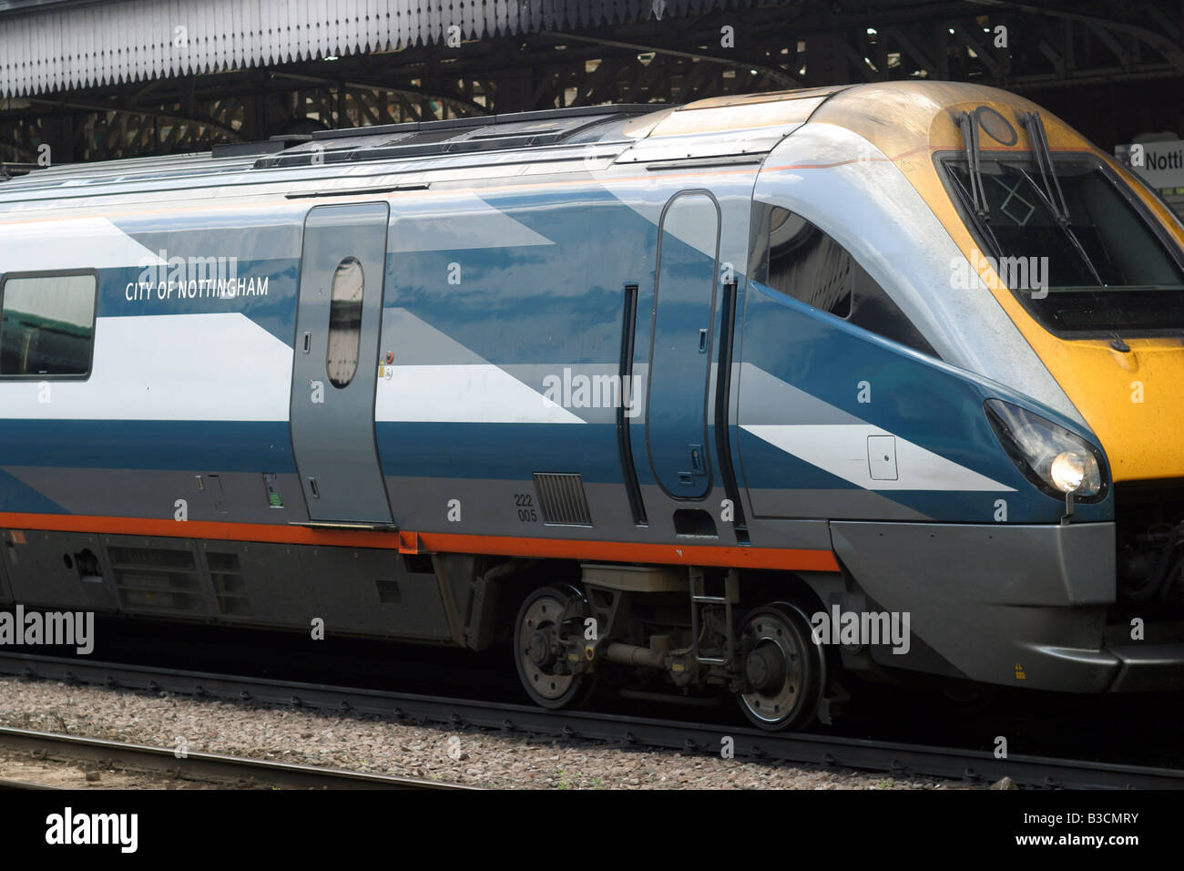 23rd July 2008 City of Nottingham Train Nottingham Station Class 222 ...