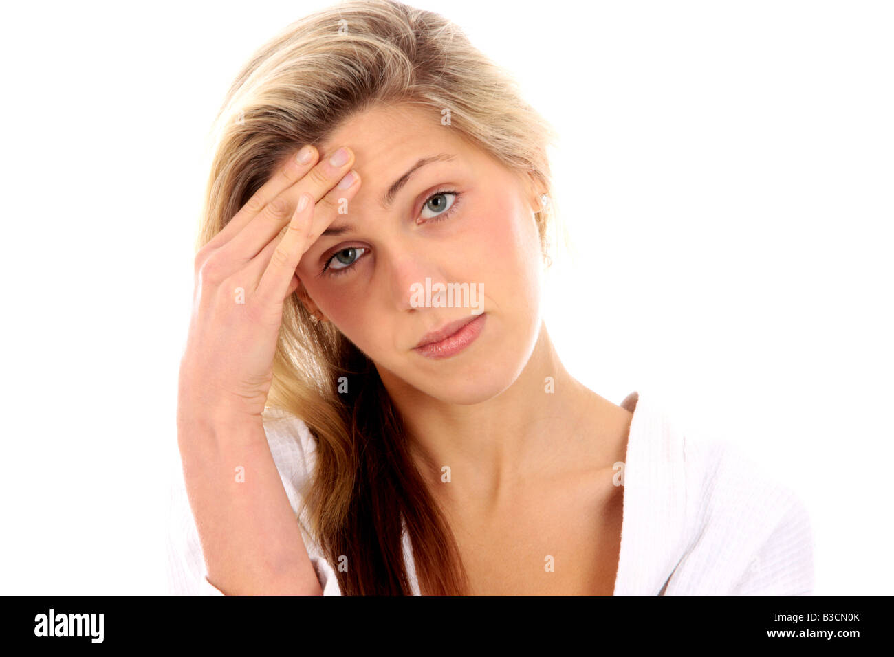 Rub rubbing forehead on head hi-res stock photography and images - Alamy