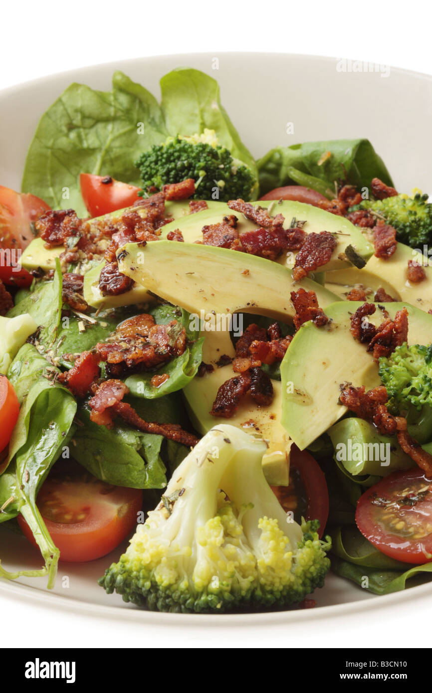 Salad avocado bacon Cut Out Stock Images & Pictures - Alamy