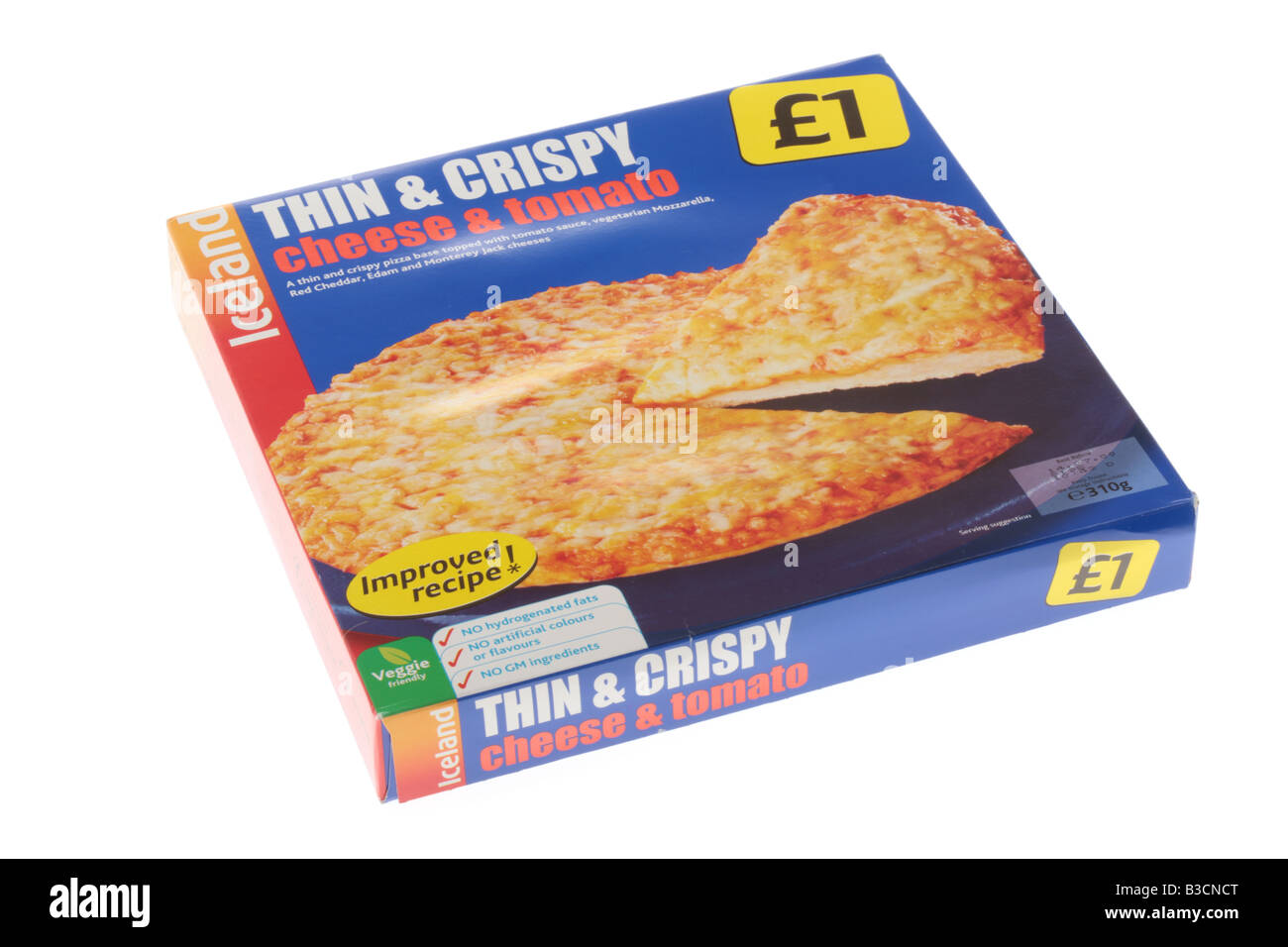 Cheese and Tomato Pizza Box Stock Photo - Alamy