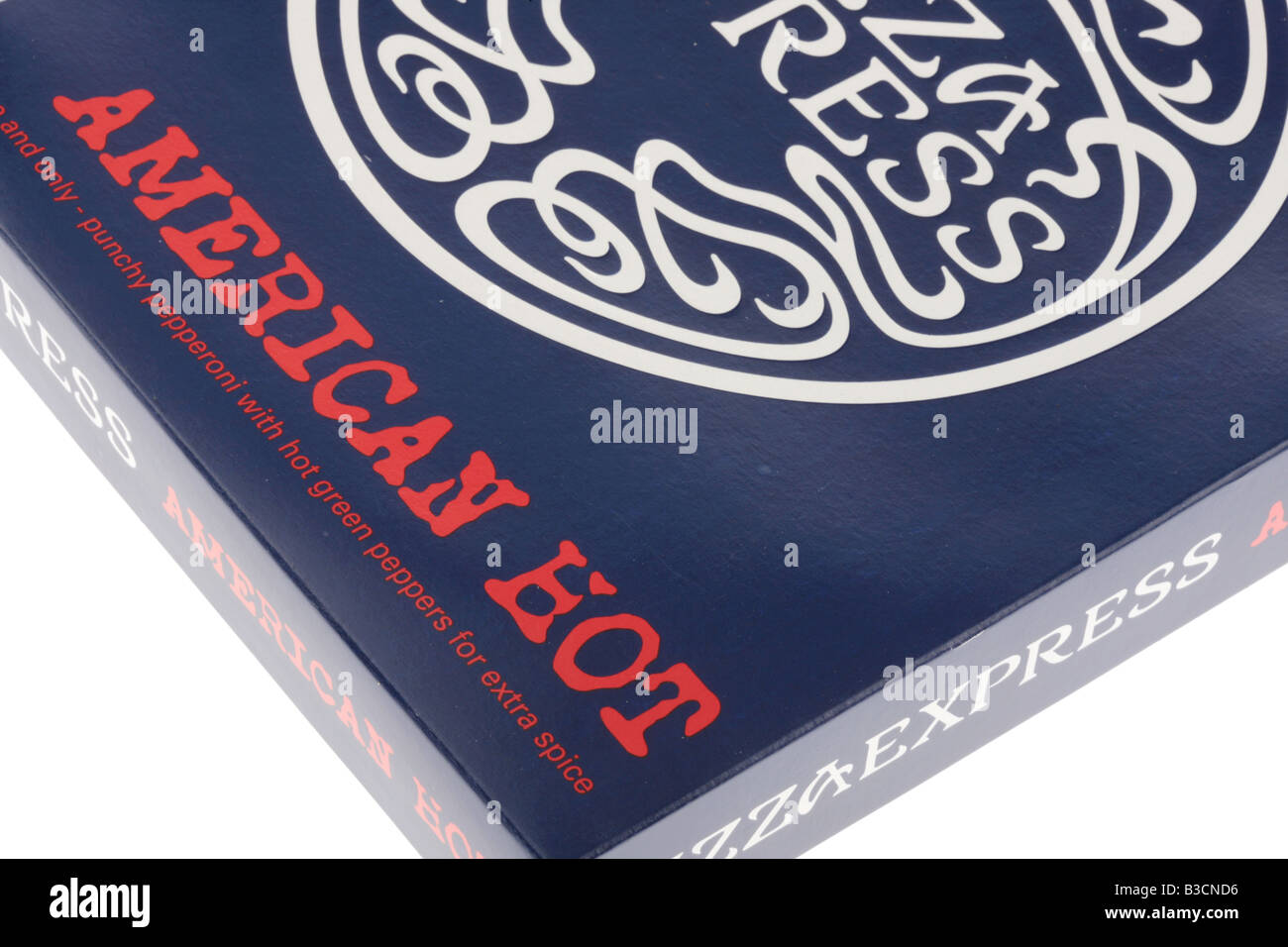 American Pepperoni Hot Pizza Box Stock Photo - Alamy