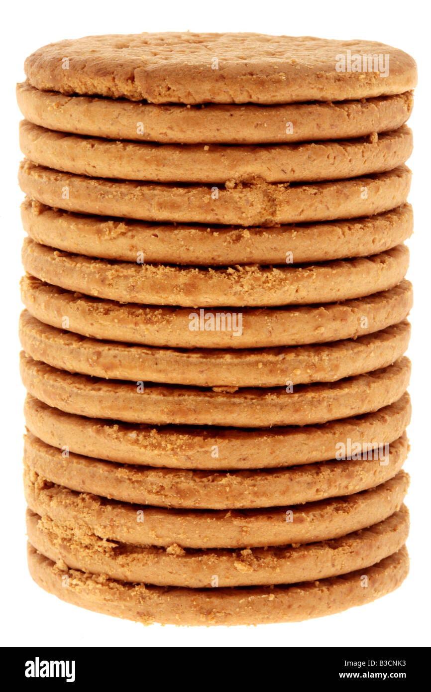 Pile of Digestive Biscuits Stock Photo - Alamy