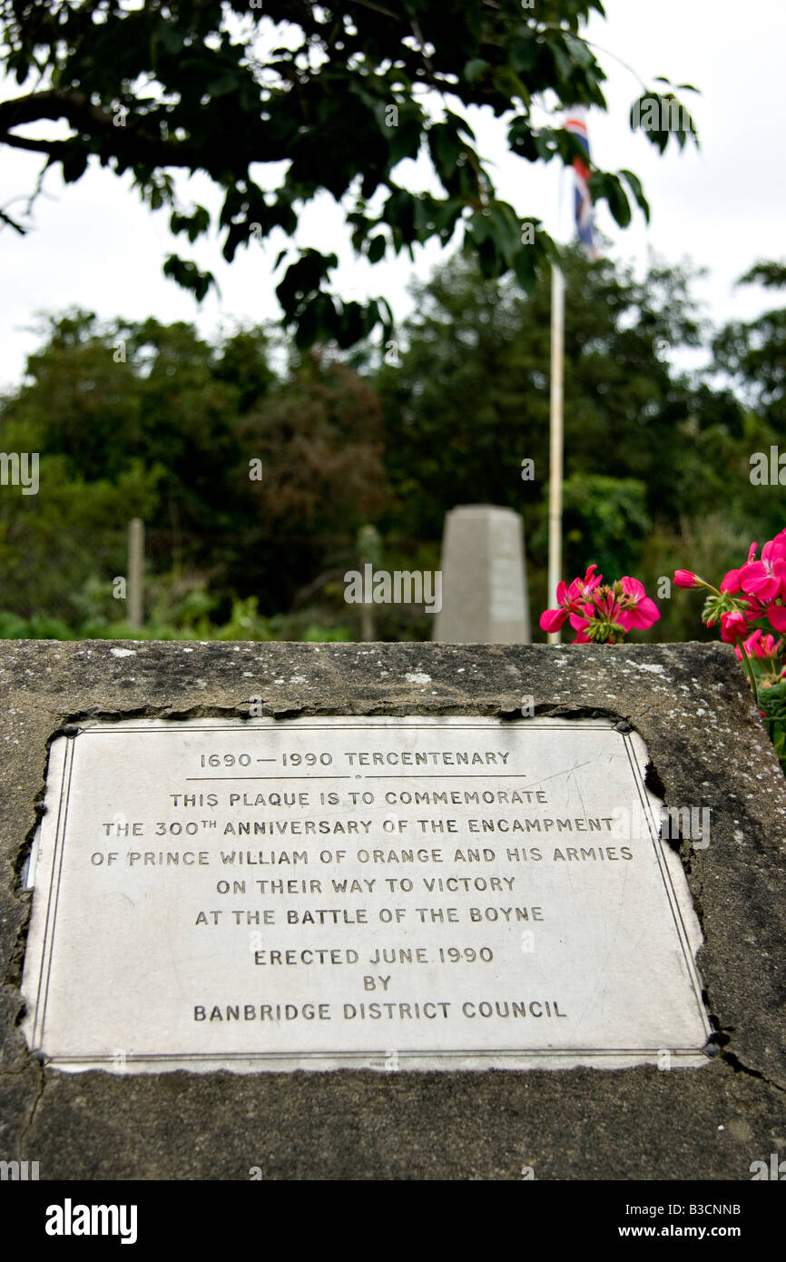 a memorial plaque for the 300th anniversary of the battle of the battle ...
