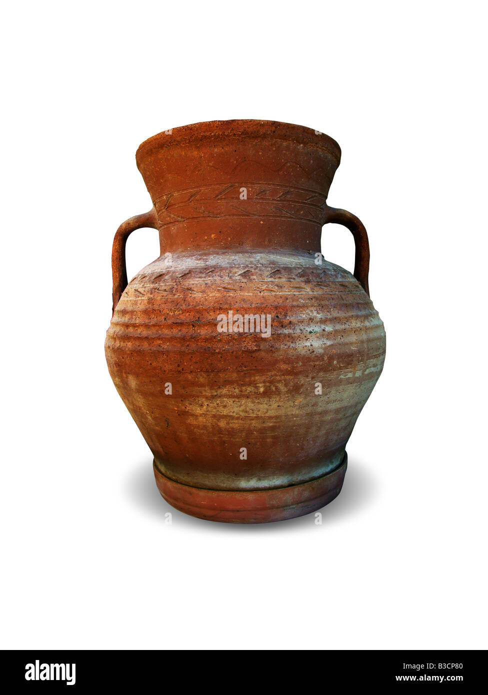 Empty clay plant pot Cut Out Stock Images & Pictures - Alamy