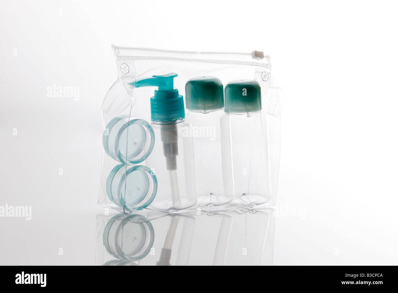 Transparent sponge bag Stock Photo - Alamy