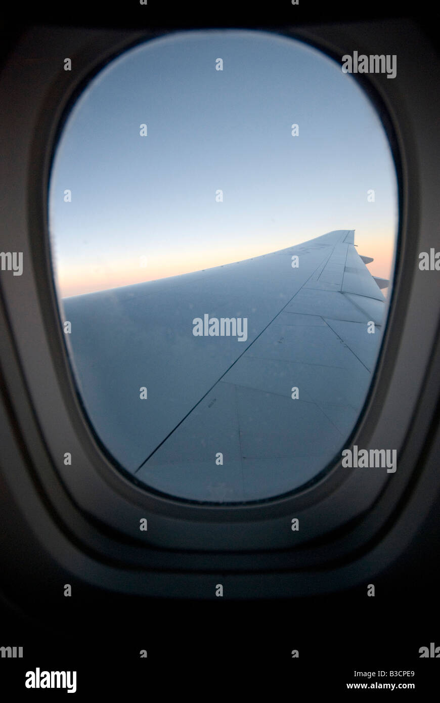 View from an airplane window Stock Photo - Alamy