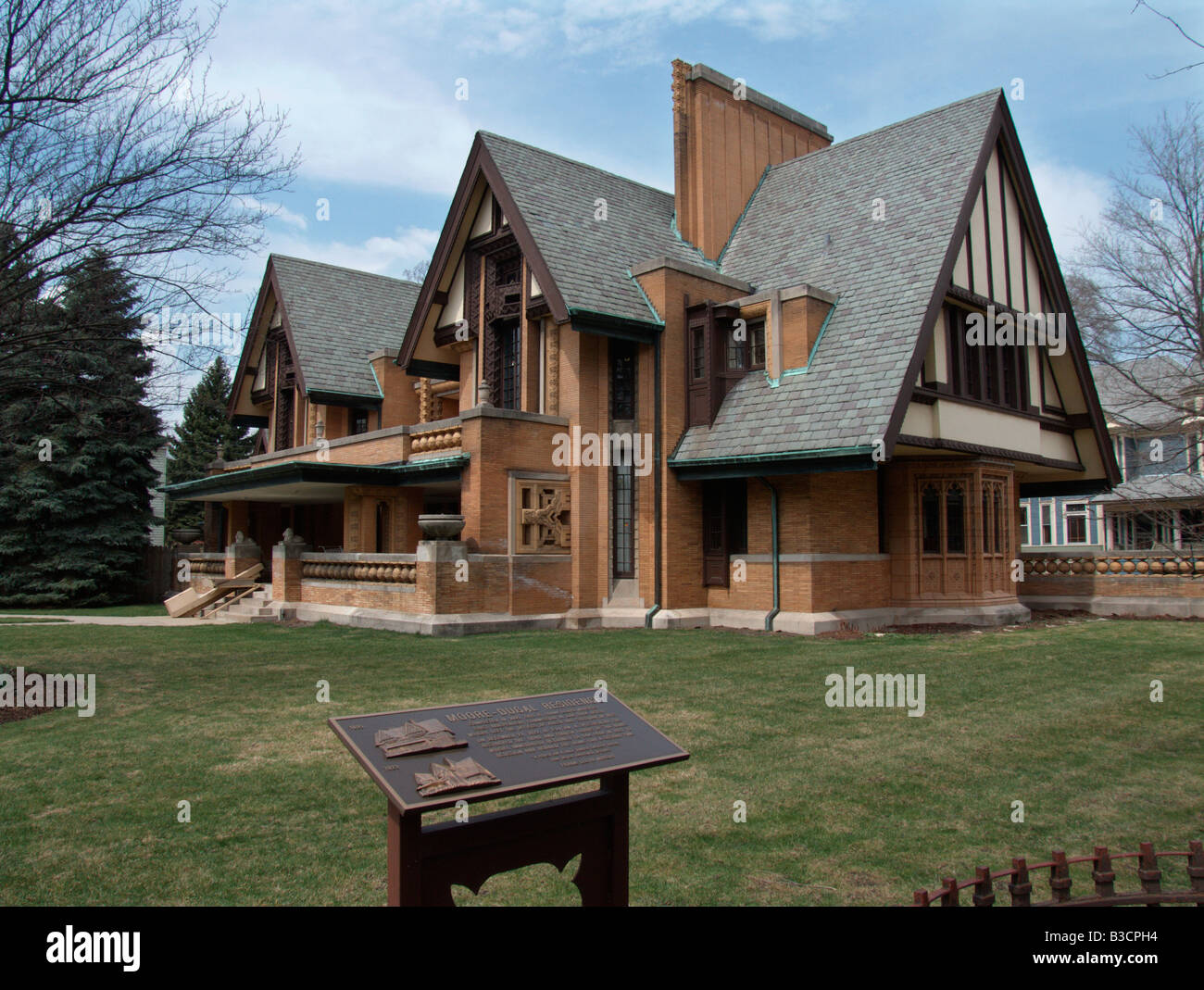 Moore Dugal Residence (by Frank Lloyd Wright). Oak Park. Cook County ...