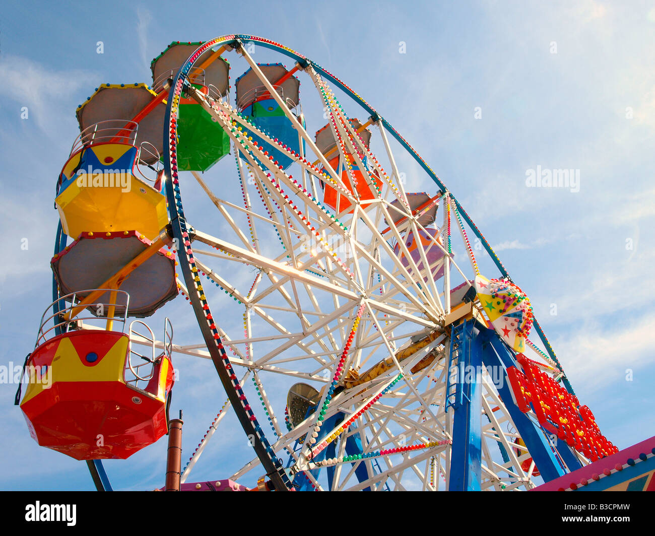 The big wheel on the funfair at Scarborough,North Yorkshire,England,uk ...
