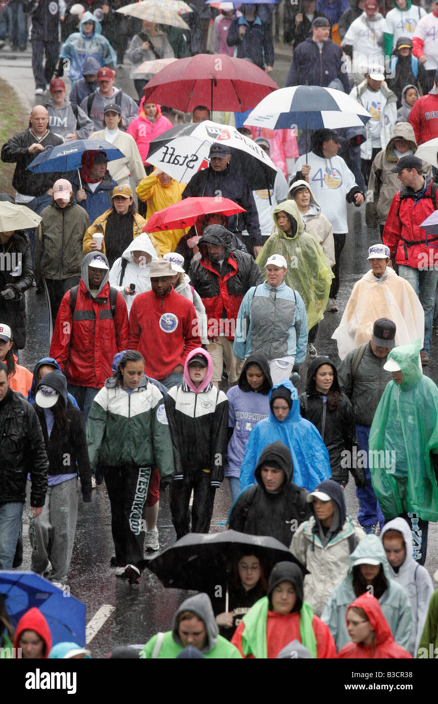 Charity walk for hunger Boston Massachusetts Stock Photo - Alamy