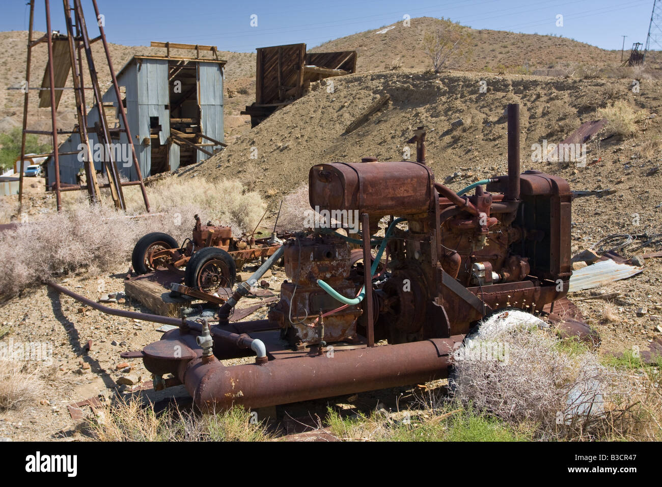 Old mining town of Randsburg California Stock Photo - Alamy
